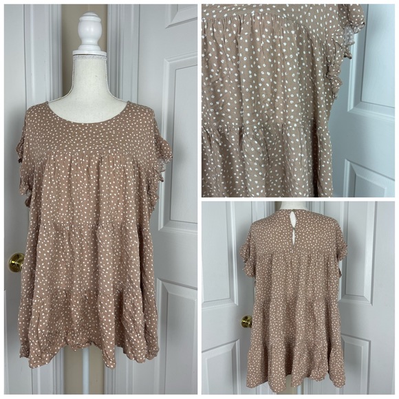Chic Soul | Tops | Polka Dot Tunic | Poshmark